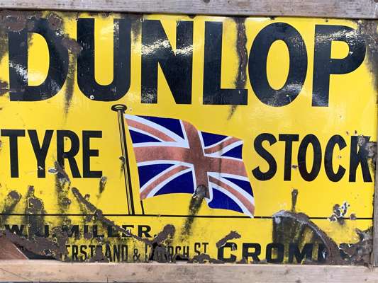 Cromer and Overstrand Dunlop Tyre Stock Sign | Saturday 5th & Sunday ...