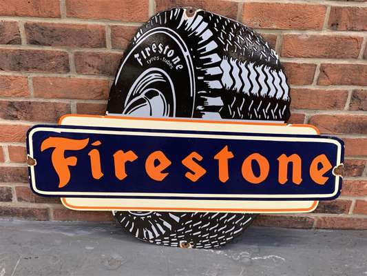 Enamel Firestone Tyres Sign | Saturday 5th & Sunday 6th November 2022 ...