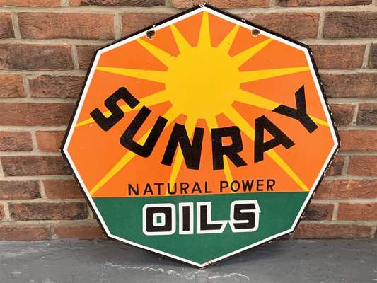 Enamel Sunray Oils Sign | Saturday 5th & Sunday 6th November 2022 ...