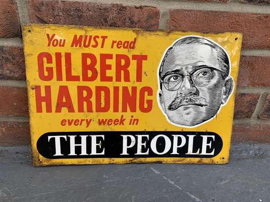 Tin “The People” You Must Read Gilbert Harding Sign | Saturday 5th ...