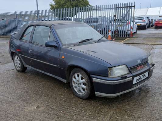 1991 VAUXHALL ASTRA GTE CONVERTIBLE | Saturday 28th & Sunday 29th ...