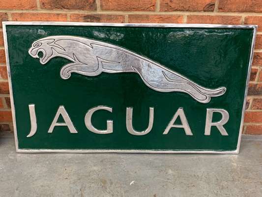 Large Cast Aluminium Jaguar Sign | Saturday 28th & Sunday 29th January ...