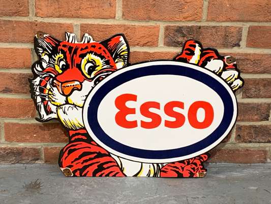 Enamel Esso Tiger Sign | Saturday 28th & Sunday 29th January ...