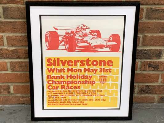 Original Framed Silverstone F4 Poster | Saturday 28th & Sunday 29th ...