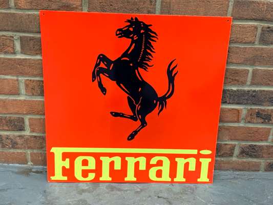 Metal Ferrari Sign | Saturday 28th & Sunday 29th January Automobilia ...