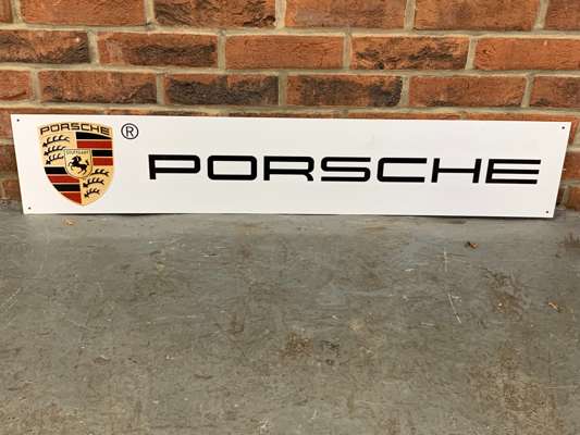 Metal Porsche Sign | Saturday 28th & Sunday 29th January Automobilia ...
