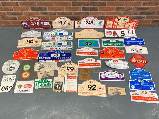 Quantity of Plastic/Cardboard Classic Rally Plaques Etc | Saturday 28th ...