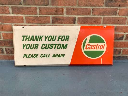 An Original Fibreglass Castrol “Thank you for Your Custom” Sign ...