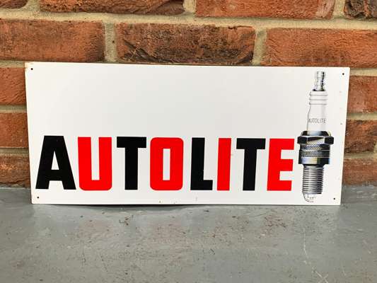 An Original Tin Autolite Spark Plug Sign | Saturday 1st & Sunday 2nd ...