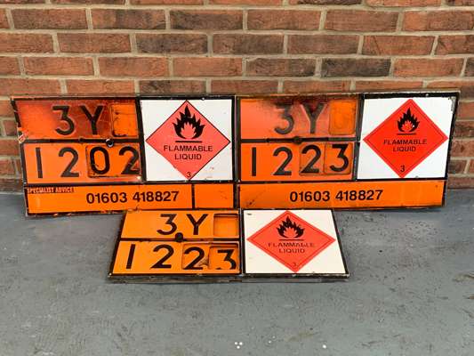 Three Metal Flammable Liquids Signs | Saturday 1st & Sunday 2nd April ...