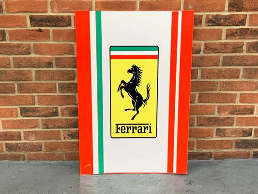 Metal Ferrari Emblem Sign | Saturday 1st & Sunday 2nd April Automobilia ...