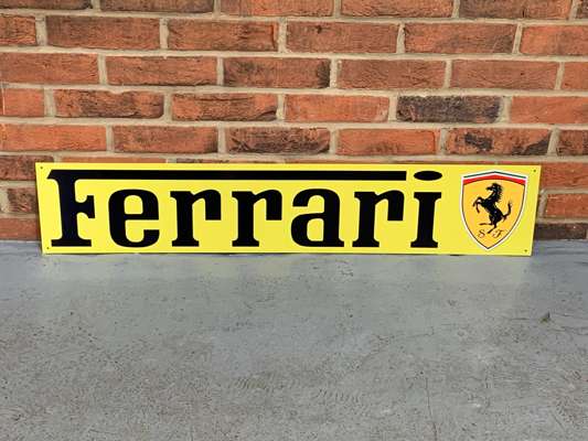 Metal Ferrari Sign | Saturday 1st & Sunday 2nd April Automobilia ...