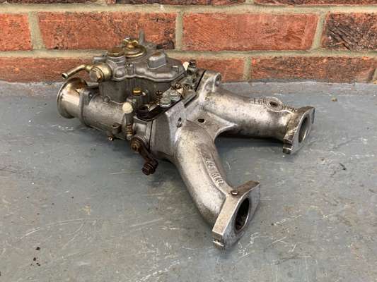 MG “B” Series Derrington Inlet Manifold and Weber 45 Dcoe Carbs ...