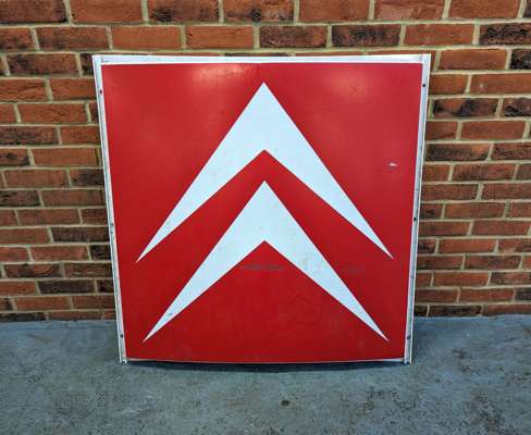 Large Plastic Citroen Chevron Sign | Saturday 1st & Sunday 2nd April ...