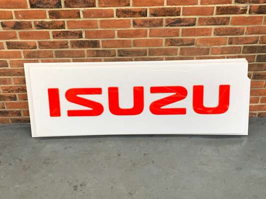 Plastic ISUZU Dealership Sign | Saturday 1st & Sunday 2nd April ...