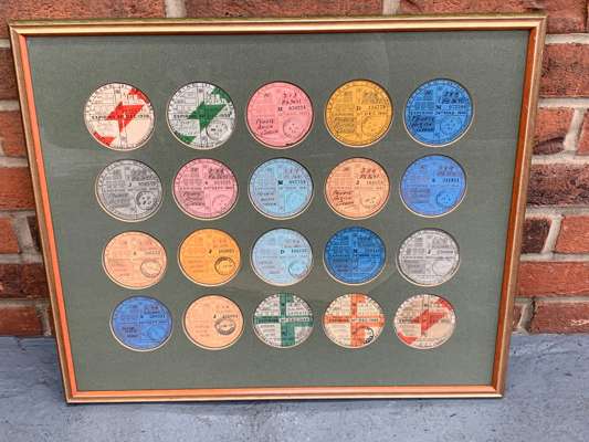 Twenty Framed Austin Green Tax Discs | Saturday 1st & Sunday 2nd April ...