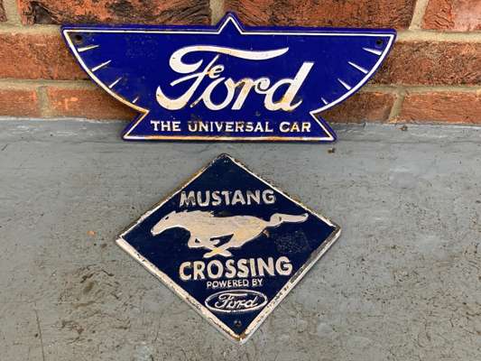 Cast Iron Ford and Mustang Crossing Sign | Saturday 1st & Sunday 2nd ...