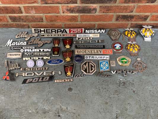 Mixed Lot of Classic Car Badges | Saturday 1st & Sunday 2nd April ...