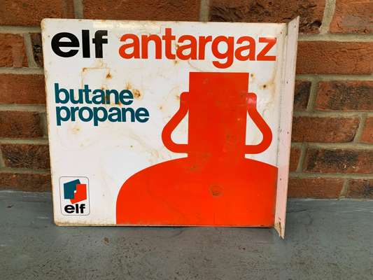 Metal ELF Antargaz Flange Sign | Saturday 1st & Sunday 2nd April ...