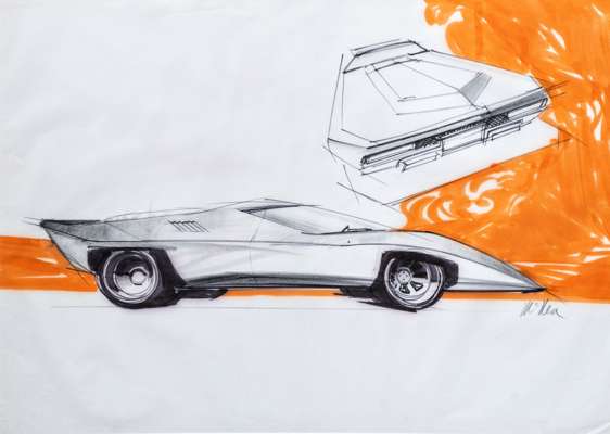 Mid-Engine Mustang | Original Concept Artworks | Anglia Car Auctions