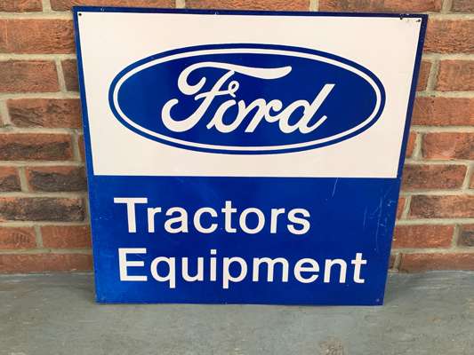 Metal Ford Tractors Equipment Sign | Saturday 10th & Sunday 11th June ...