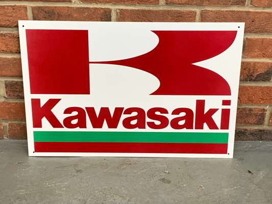 Metal Kawasaki Motorcycles Sign | Saturday 10th & Sunday 11th June ...
