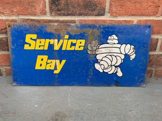 Tin Michelin Service Bay Sign | Saturday 10th & Sunday 11th June ...