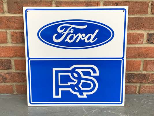 Ford RS Emblem Perspex Sign | Saturday 10th & Sunday 11th June ...