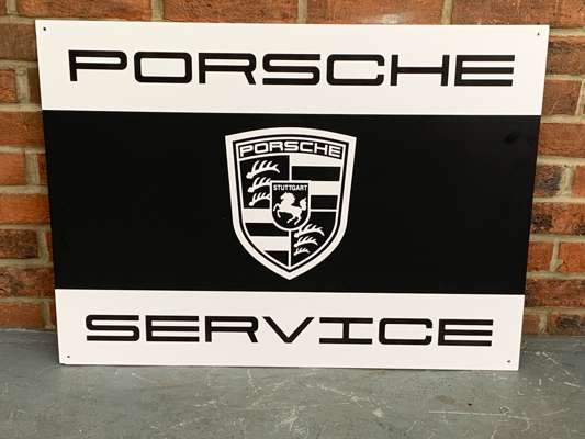 Porsche Service Sign on Fibreboard | Saturday 10th & Sunday 11th June ...