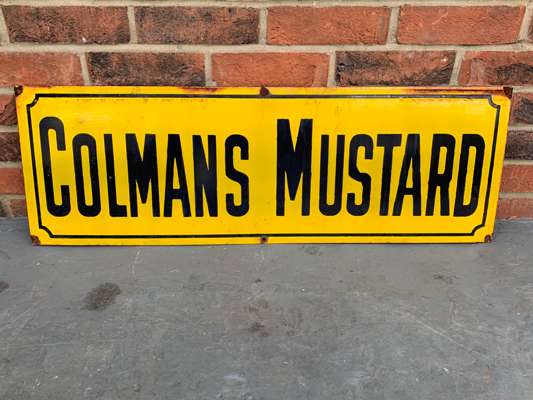 Enamel Colmans Mustard Sign | Saturday 10th & Sunday 11th June ...