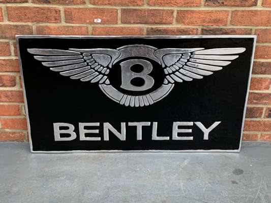 Large Cast Aluminium Bentley Sign | Saturday 10th & Sunday 11th June ...