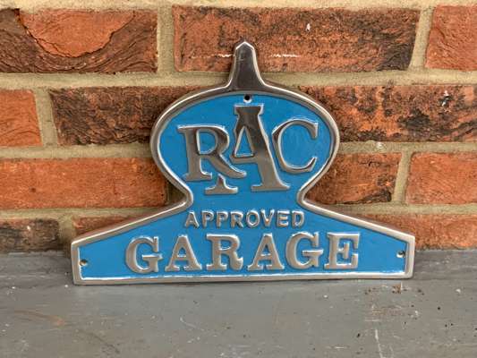 Cast Aluminium RAC Approved Garage Sign | Saturday 10th & Sunday 11th ...