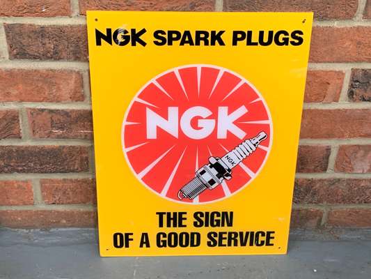 Plastic NGK Spark Plug “The Sign of a Good Service” Sign | Saturday ...
