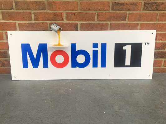 Perspex Mobil 1 Sign | Saturday 10th & Sunday 11th June Automobilia ...