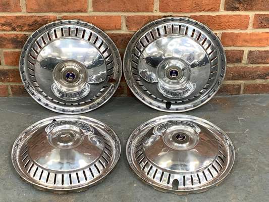 Set of Four Humber Super Snipe Chrome Hub Caps | Saturday 10th & Sunday ...