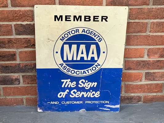 Aluminium MAA “The Sign of Service” Sign | Saturday 10th & Sunday 11th ...