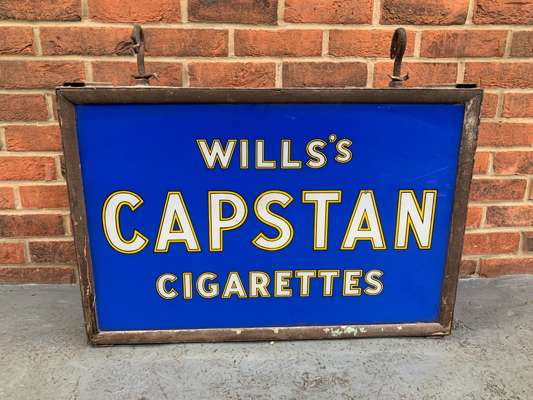 Original 1920/30's Glass Wills Capstan Cigarettes Sign A/F | Saturday ...