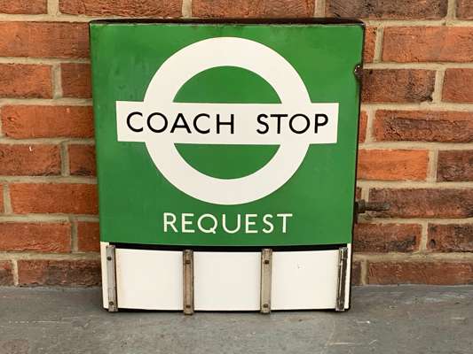 Enamel Coach Stop Request Sign | Saturday 19th & Sunday 20th August ...