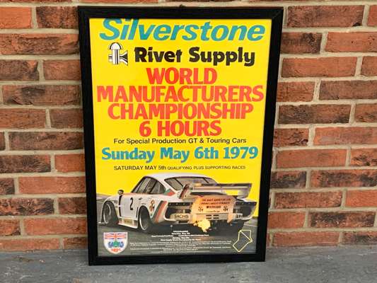 Framed Original 1979 Silverstone Poster | Saturday 19th & Sunday 20th ...