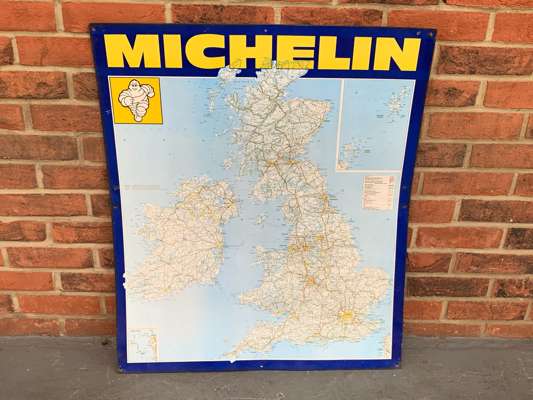 Tin Michelin Map Sign | Saturday 19th & Sunday 20th August Automobilia ...
