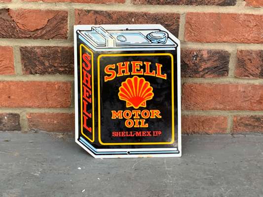 Enamel Shell Motor Oil Sign | Saturday 19th & Sunday 20th August ...