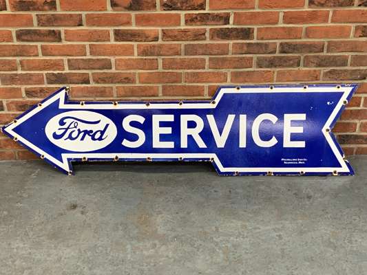 Enamel Large Ford Service Arrow Sign | Saturday 19th & Sunday 20th ...