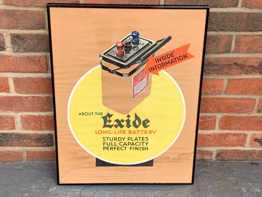 Framed Exide Long Life Battery Poster | Saturday 19th & Sunday 20th ...