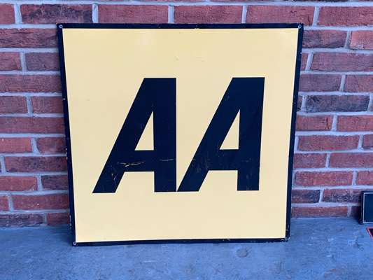 Aluminium AA Sign | Saturday 19th & Sunday 20th August Automobilia ...