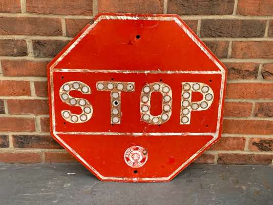 1930's Enamel American Stop Sign | Saturday 19th & Sunday 20th August ...