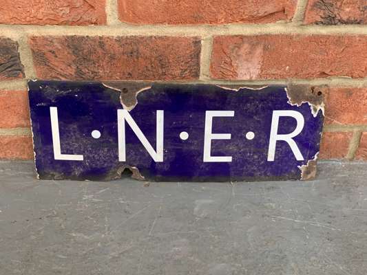 Enamel L.N.E.R Sign | Saturday 19th & Sunday 20th August Automobilia ...