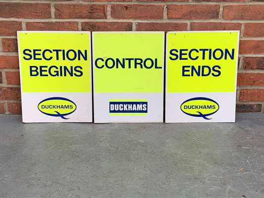Three Duckhams Signs On Board | Saturday 19th & Sunday 20th August ...