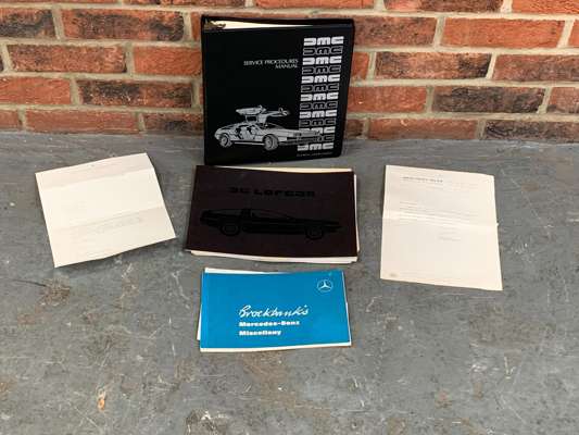 DeLorean Booklet and Mercedes Paperwork | Saturday 19th & Sunday 20th ...