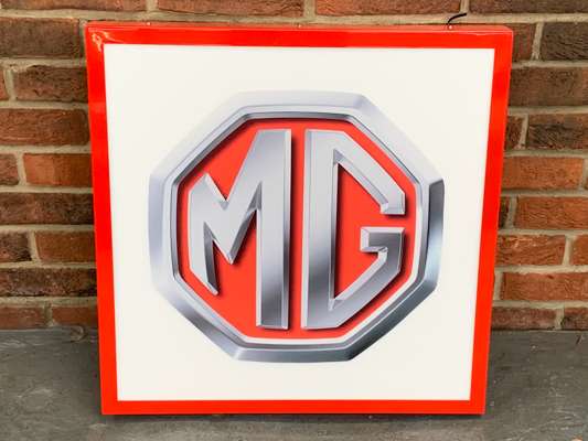 Modern Metal Framed MG Illuminated Sign | Saturday 19th & Sunday 20th ...