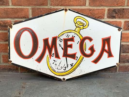 Omega Enamel Watch Sign | Saturday 4th & Sunday 5th November ...